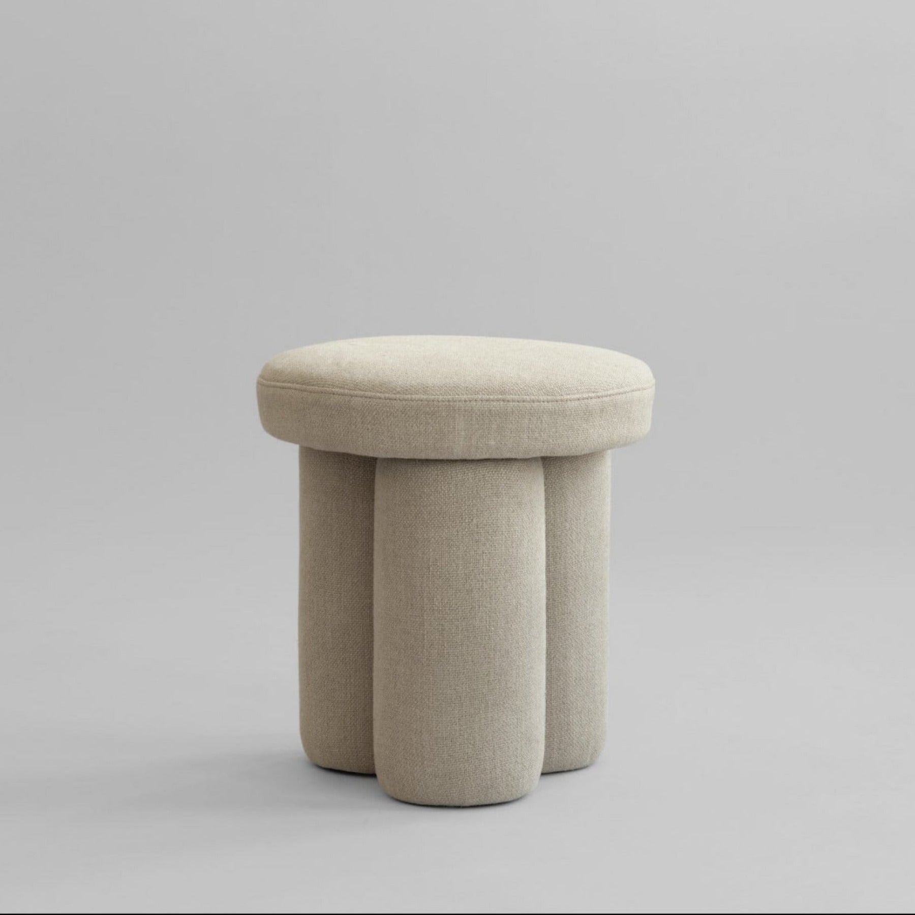 Big Foot Stool - French Linen, Sand