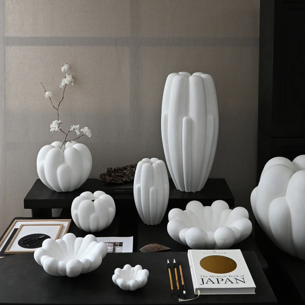 Bloom Vase, Petit - Bone White