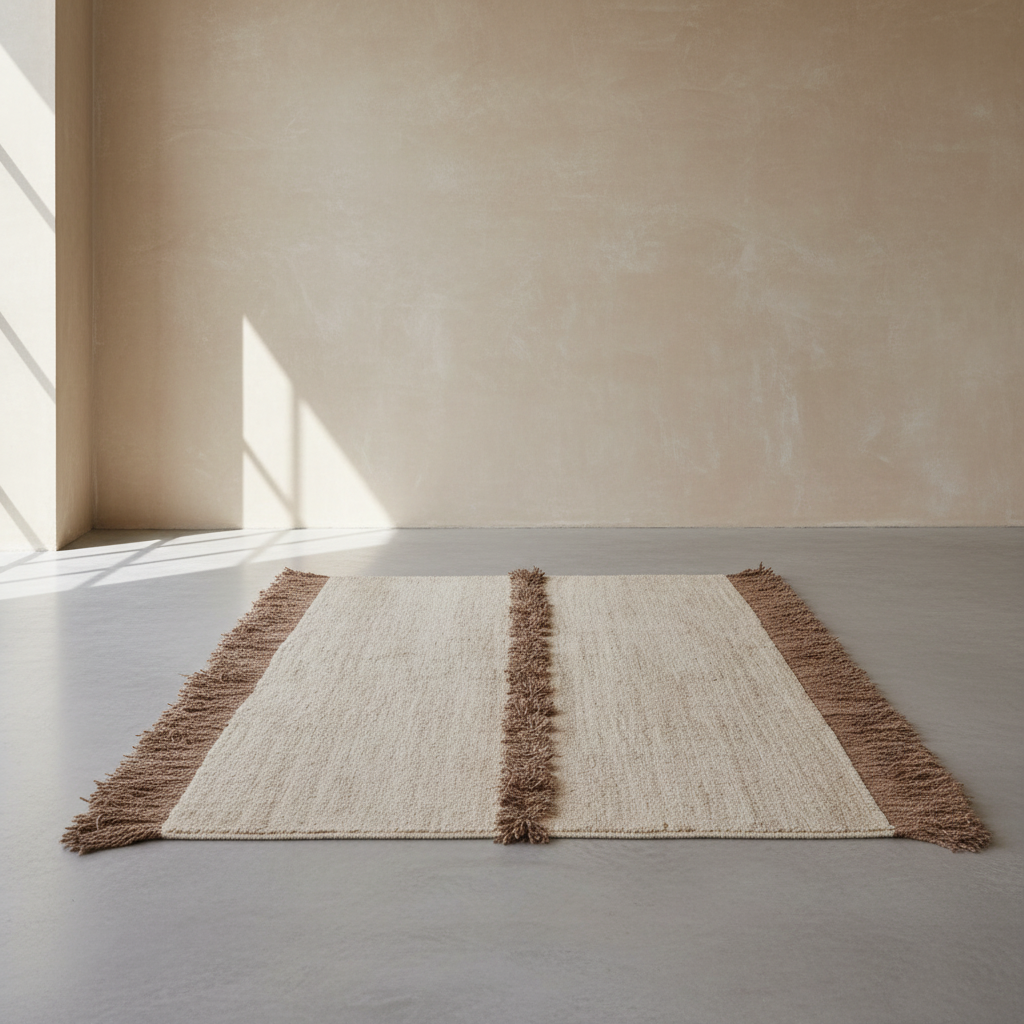 Sera Helsinki - Nurja - White + White - Hand Knotted Wool Rug
